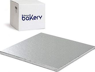 Decora 0931236 CAKEBOARD Silver 55 X 55 H 1,2 CM/22X22