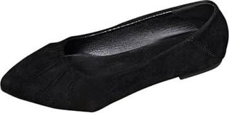 Generic Chaussures plates d&eacute;contract&eacute;es &agrave; bout pointu pour femme - &Eacute;l&eacute;gantes et classiques - Pliss&eacute;es sur le devant - Respirantes - &Eacute;l&eacute;gantes et confortables 