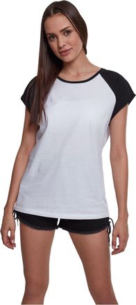 Urban Classics Ladies T-Shirt Contrast Raglan Tee, lässiges Raglan T-Shirt für Frauen, Regular Fit, erhältlich in vielen Farben, Größen XS-5XL