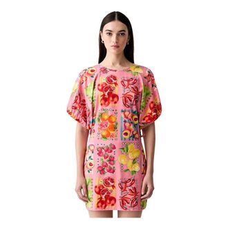 Never Fully Dressed Mini T-Shirt Kleid - - Dresses - Damen - Mehrfarbig - L