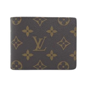 Louis Vuitton unisex, Pre-owned, Brun, Taille: ONE Size Portefeuille &agrave; billets (&agrave; deux volets) Pre-owned