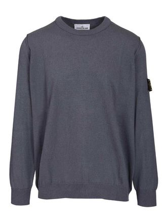 Stone Island Pull Col Rond - Gris
