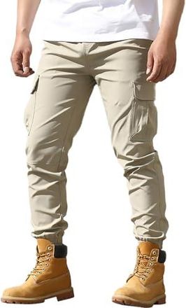 Generic Pantalon de travail pour homme avec poches multiples, pantalon d&eacute;contract&eacute;, v&ecirc;tements de plein air, v&ecirc;tements de travail pour le printemps et l&eacute;t&eacute;, co