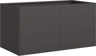 vidaXL Jardinière noir 80x40x40 cm acier laminé à froid vidaXL