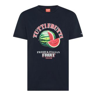 Sun 68 Homme, Tops, Bleu, Taille: M T-shirt de plage imprim&eacute;