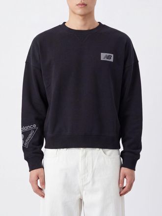 New Balance Rundhals-Sweatshirt aus recycelter Baumwollmischung mit Kontrastlogo