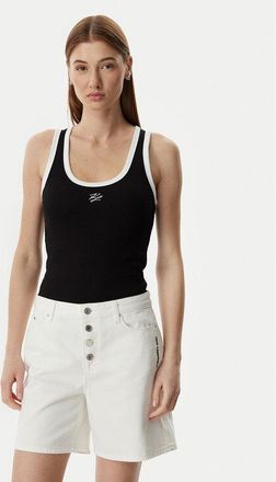 Karl Lagerfeld Top B2W17003 Schwarz Slim Fit
