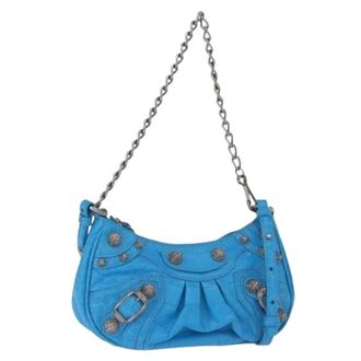 Balenciaga Sac bandouli&egrave;re vintage Pre-owned - Femme - Pre-owned - Bleu - Taille: ONE Size