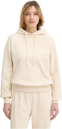 Patrizia Pepe SweaT-shirt en coton avec capuche - Femme - Sweatshirts et sweats &agrave; capuche - Beige - Taille: 42 FR