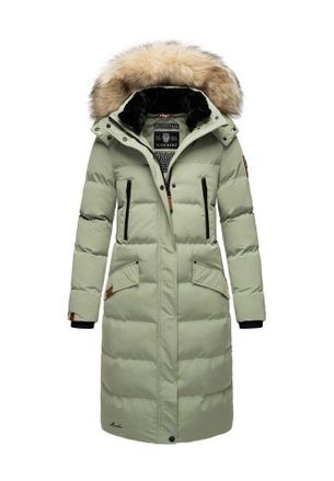 Marikoo Schneejacke Marikoo Schneesternchen Damen Winter Steppjacke B890 langer Parka mit abnehmbarer Kapuze