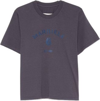 Maison Margiela T-shirt en coton avec logo Mm6 Maison Margiela