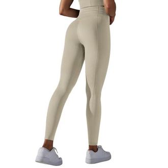 Generic Legging tricot&eacute; sans couture pour femme - Taille haute - Pantalon de course &agrave; pied - Pantalon de fitness - Doux, extensible et confortable, 03 _Gris c