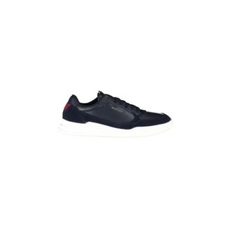 Tommy Hilfiger Blaue Ledersneakers Moderner Sportlicher Look - - Shoes - Herren - Blau - 40 EU