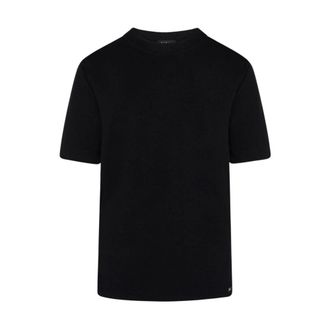 Kiton T-Shirt mit Rundhalsausschnitt und kurzen &Auml;rmeln - - Tops - Damen - Schwarzk - M