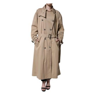 Dolce & Gabbana Zweireihige Jacke - - Coats - Damen - Beige - XL