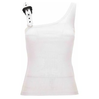 Versace Jeans Couture Femme, Tops, Blanc, Taille: 32 FR Top