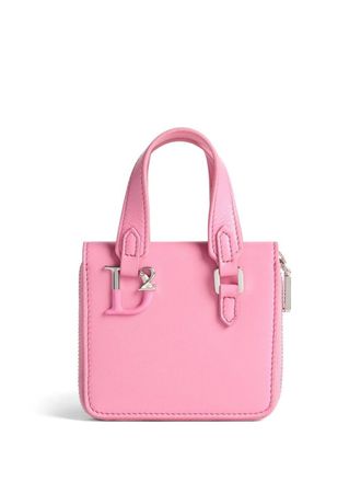 Dsquared2 logo-plaque leather purse - Rose