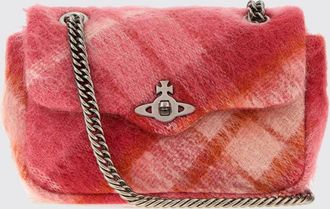 Vivienne Westwood Anita Mini-Schultertasche aus Wolle und Mohair mit Karomuster