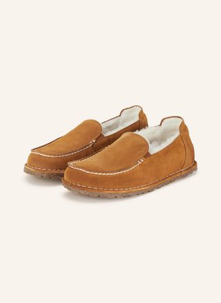 Birkenstock Slipper Utti Shearling braun