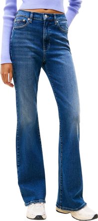 Tommy Jeans Damen Jeans Hose Sylvia Flared, Blau (Denim Dark), 33W/28L