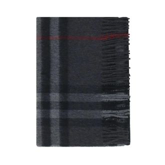 Burberry Homme, Accessoires, Gris, Taille: ONE Size &Eacute;charpe en Cachemire avec Bords Effiloch&eacute;s