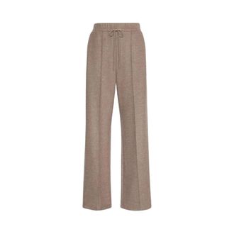 Max Mara Tenda Jersey-Hose mit weitem Bein - - Trousers - Damen - Braun - S
