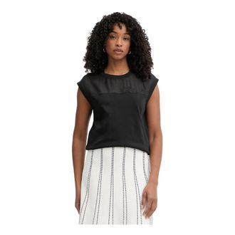Karl Lagerfeld Sheer-Panel Top - - Tops - Damen - Schwarzk - L