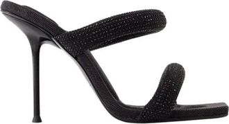 Alexander Wang Femme, Chaussures, Noir, Taille: 36 EU Sandales &agrave; talons Julie Crystal