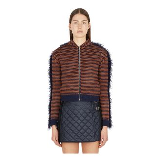 Durazzi Milano Strick-Bomberjacke - - Jackets - Damen - Braun - S