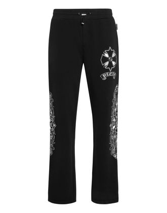 Philipp Plein Embroidered Jogging Pants Chrome Crest