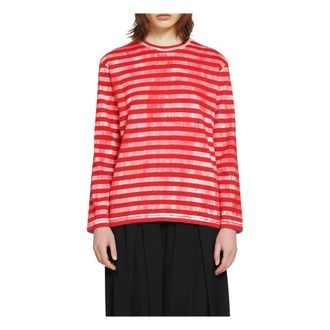 Comme Des Gar&ccedil;ons Femme, Pulls, Multicolore, Taille: 38 FR T-Shirt &agrave; Manches Longues Ray&eacute;