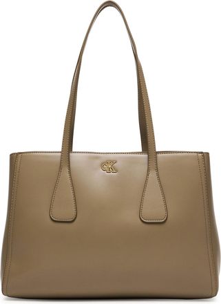 Calvin Klein Handtasche Calvin Klein Ck Medium Work Tote LV04F3442G Beige