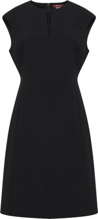 Max Mara Femme, Robes, Noir, Taille: 46 FR Robe trap&egrave;ze en Cady