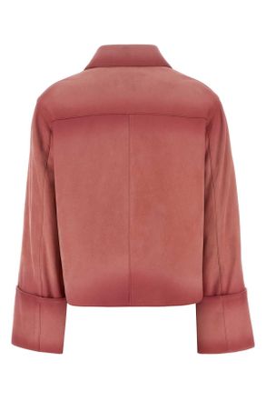 Loewe Womens Turn-Up Jacket Pink Lamb