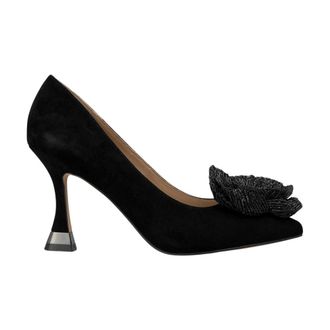 Alma En Pena Blumenabsatzschuh mit Perlen - - Shoes - Damen - Schwarzk - 40 EU