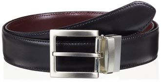 MGM Herren G&uuml;rtel Wendeg&uuml;rtel, Einfarbig, Gr. 95 cm, Mehrfarbig (schwarz mit weinrot 3)