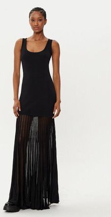 Michael Kors Sommerkleid MF482LFBFD Schwarz Slim Fit