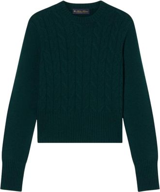 Brooks Brothers Pull en maille torsad&eacute;e - Femme - Pulls - Vert - Taille: 38 FR