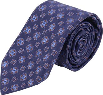 Kiton Cravate en soie - Homme - Accessoires - Bleu - Taille: ONE Size