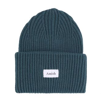 Amish Wald Wollmischung Beanie - - Accessories - Herren - Gr&uuml;n - ONE SIZE