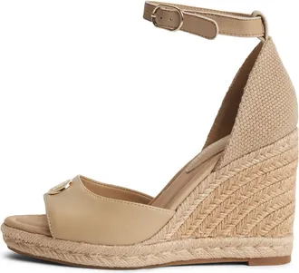 Tommy Hilfiger Sandale Logo Plaque Wedge Heel
