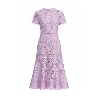 Self Portrait Spitzen-Midikleid - - Dresses - Damen - Lila - XS