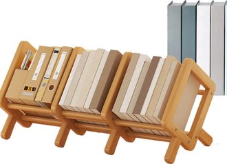 Generico Schreibtischregal - Tischregal | Einziehbarer Organizer aus Holz f&uuml;r dekorative Ecke f&uuml;r Zuhause, Wohnzimmer, Kinderzimmer, Aufbewahrung und Ausstellu