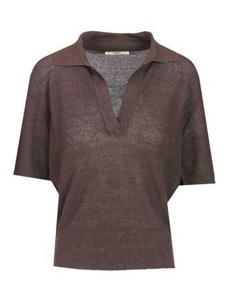 Barena Pull Col Rond - Marron