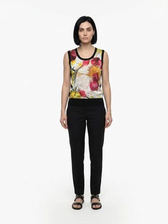 Dolce & Gabbana Floral Cotton-Silk Tank Top - Multicolor