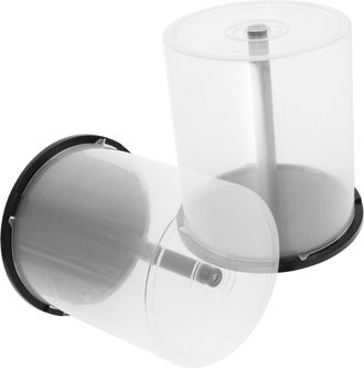 Artibetter 2 St&uuml;ck CD DVD Aufbewahrungsbox aus Stabilem PP Kunststoff Gro&szlig;er Speicher f&uuml;r Discs Kratzfester Organizer Platzsparender Kunststoffhalter f&uuml;r CDs und