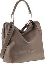 Pierre Cardin Sac &agrave; bandouli&egrave;re pour femme en cuir v&eacute;ritable Made in Italy 33x30x12 cm 55092, taupe, Taille unique
