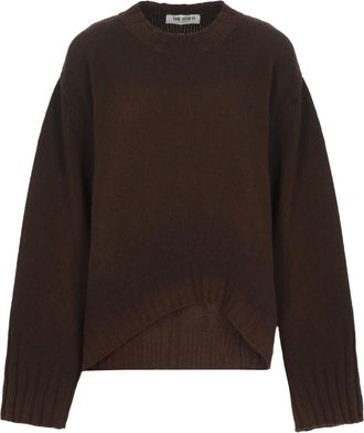 The Attico Femme, Pulls, Brun, Taille: 36 FR Pull Asym&eacute;trique