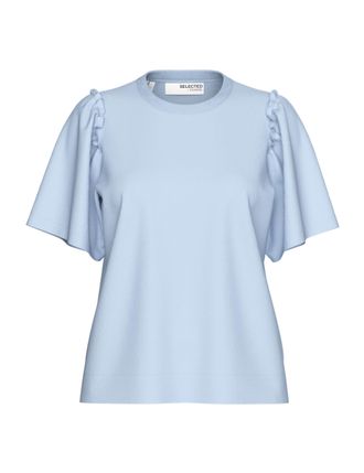 Selected Female T-Shirt Ger&uuml;schtes Baumwoll