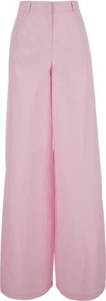 Msgm Msgm, Femme, Pantalons, Rose, Taille: 36 FR Popeline Pants